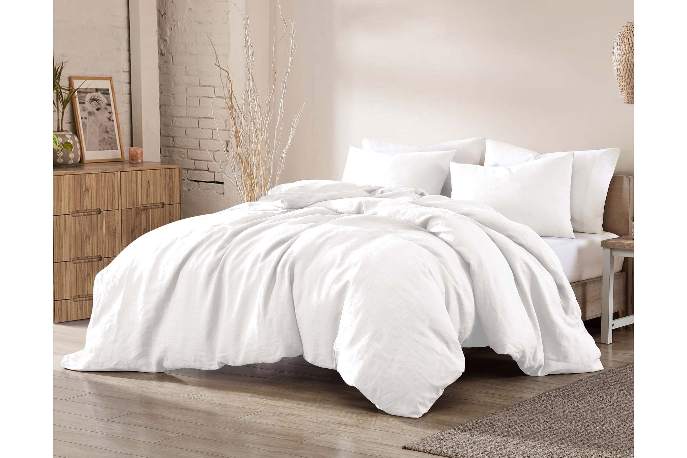 Loft White 3pc Queen Comforter Set at Gardner-White