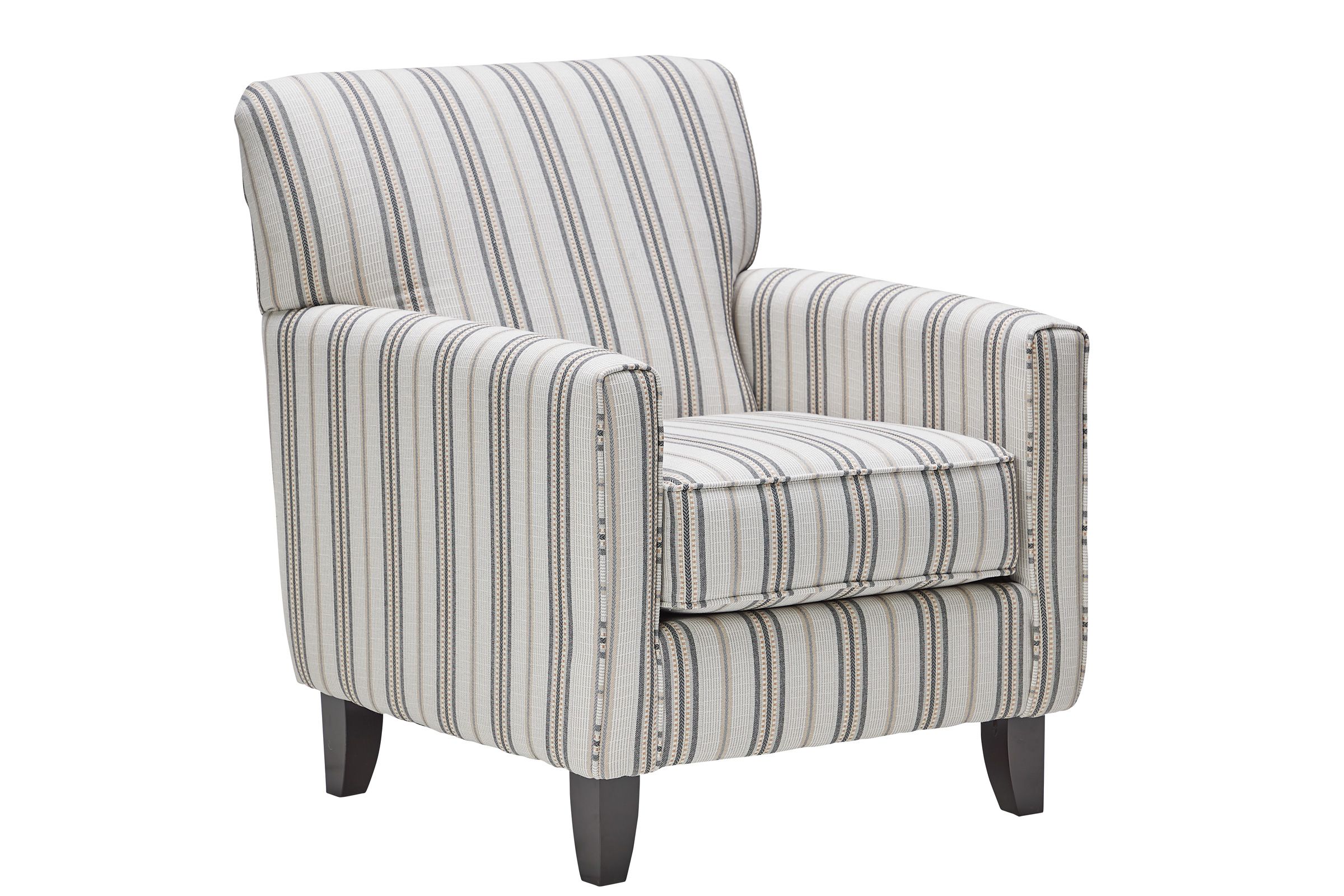 Gray and white striped chair store