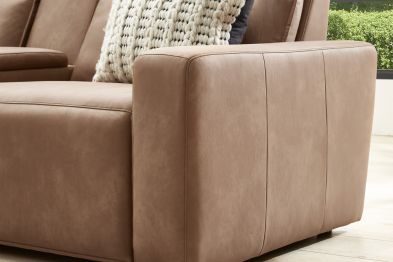 ModularTwo Brown 6-Piece Dual Power Reclining Sectional with Right Arm ...