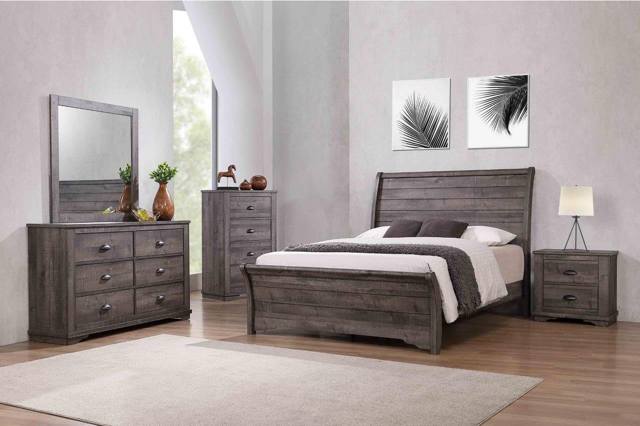 Dawson Grey 5 Piece King Bedroom Set