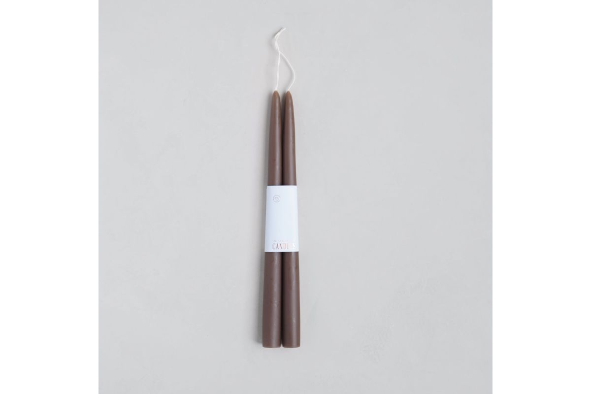 12" Dipped Peat Taper Candles at GW Home