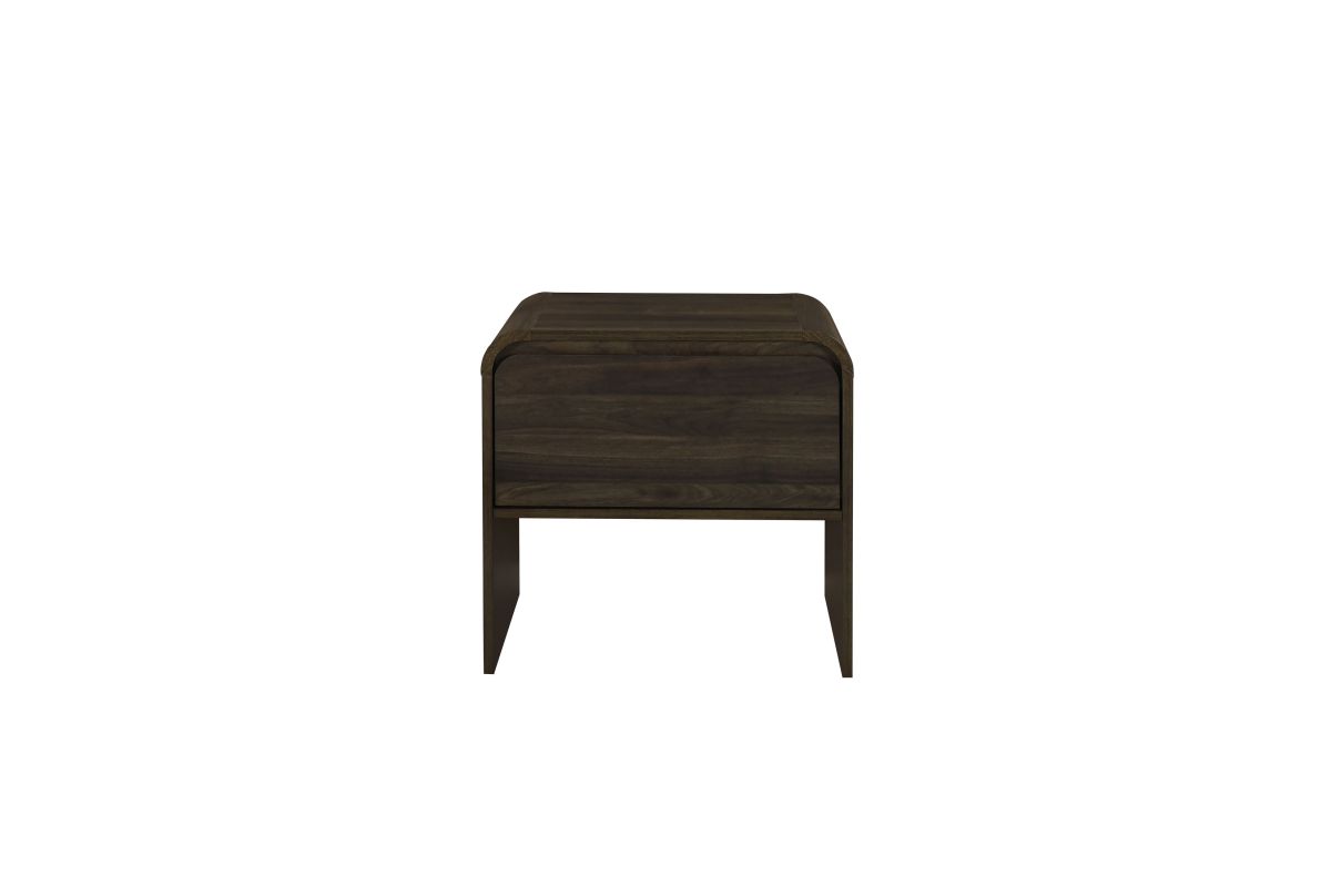 Mara 2 Piece One Drawer End Table / Bedside Table - Walnut