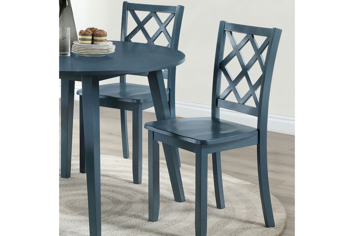 Trellis Dining Chair (Set of 2) - Blue at Gardner White