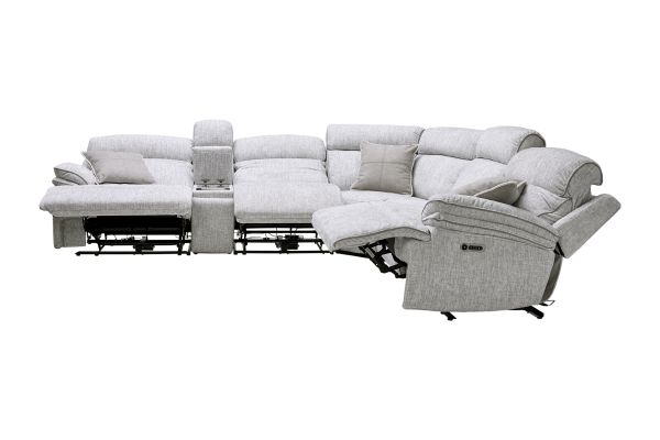 Devon 6-Piece Dual Power Reclining Sectional at Gardner White