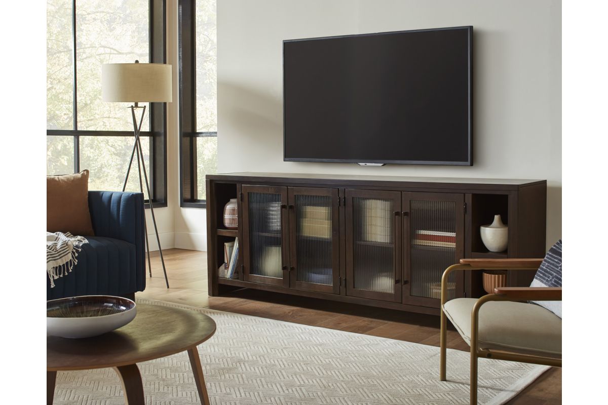 Tatum 84" Console with 4 Doors at Gardner White