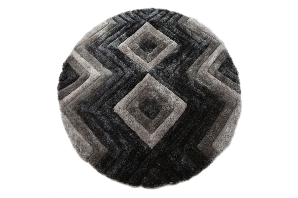 Mateos Shag 7' X 7' Round Rug at Gardner White