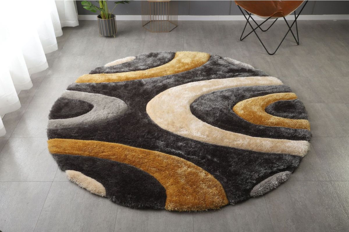 Mateos Shag 7' X 7' Round Rug at Gardner White