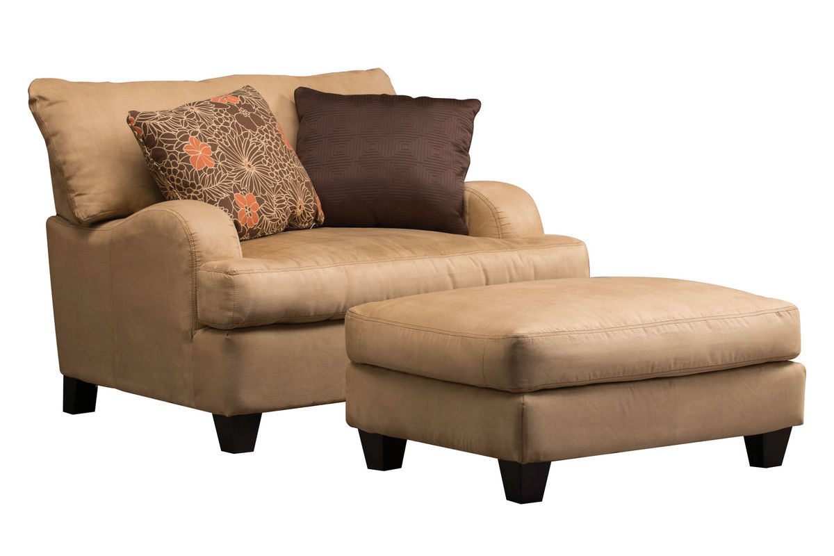 Mia Microfiber Ottoman at Gardner-White