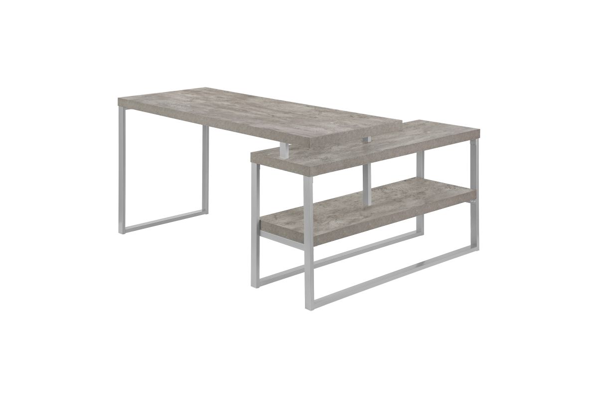 Monarch Specialties I 7586 - Grey 60" Computer Desk at Gardner White