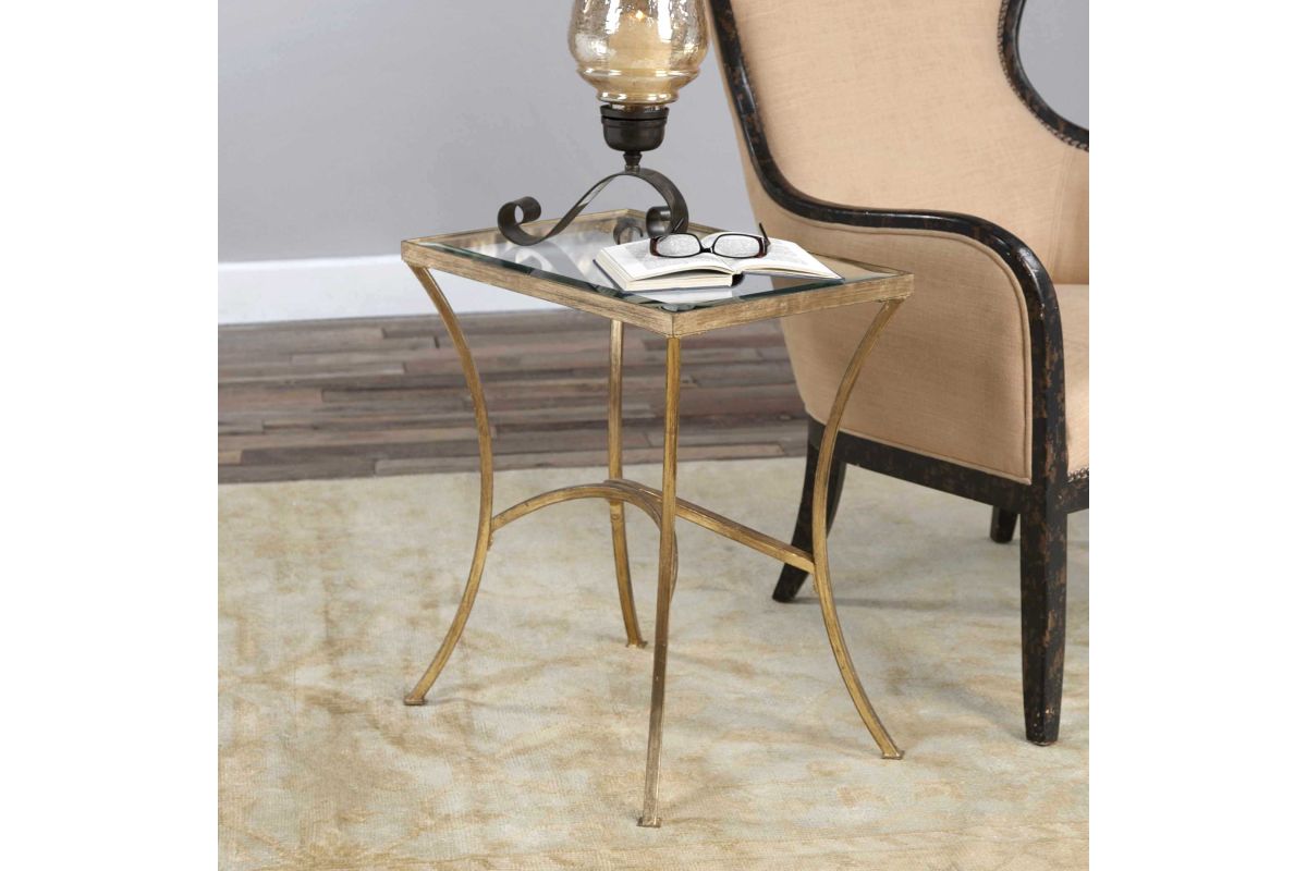 Alayna Gold End Table at Gardner White