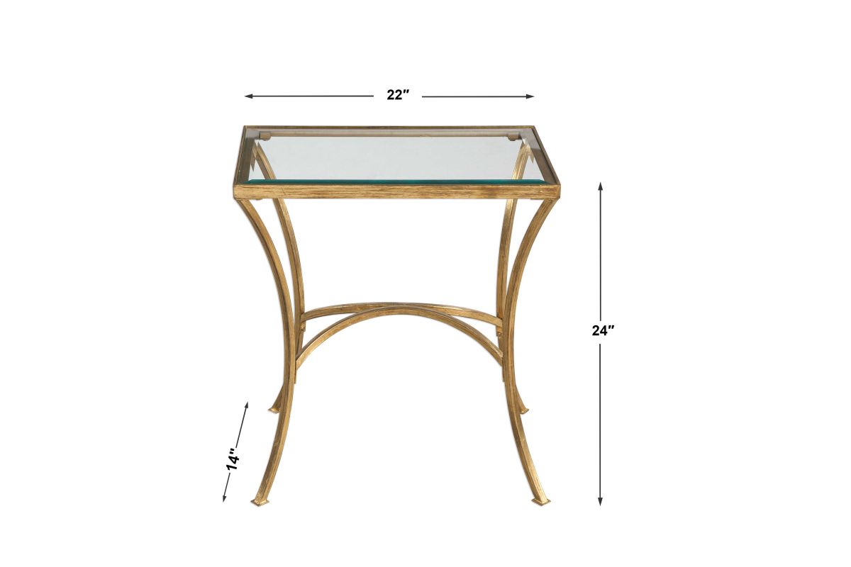 Alayna Gold End Table at Gardner White