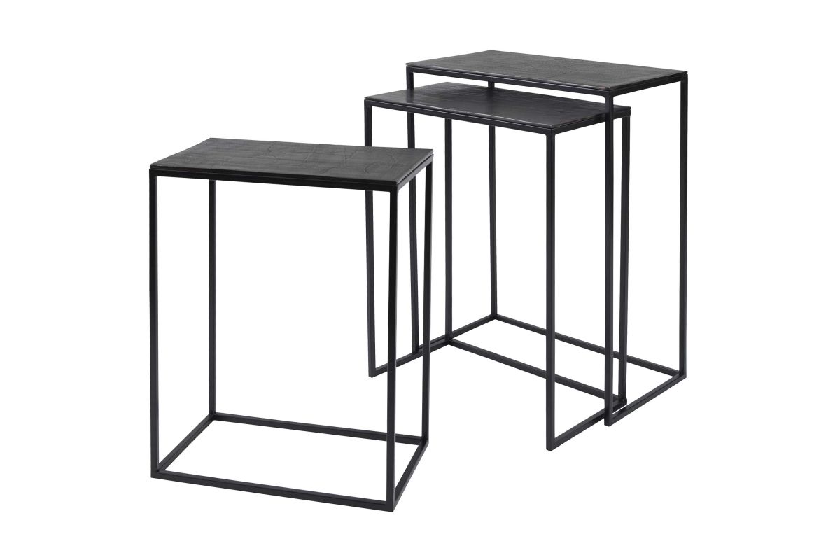 Coreene Nesting Tables, Black, Set of 3 at Gardner White