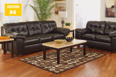 Alliston Sofa + Loveseat + 3 Tables at Gardner-White