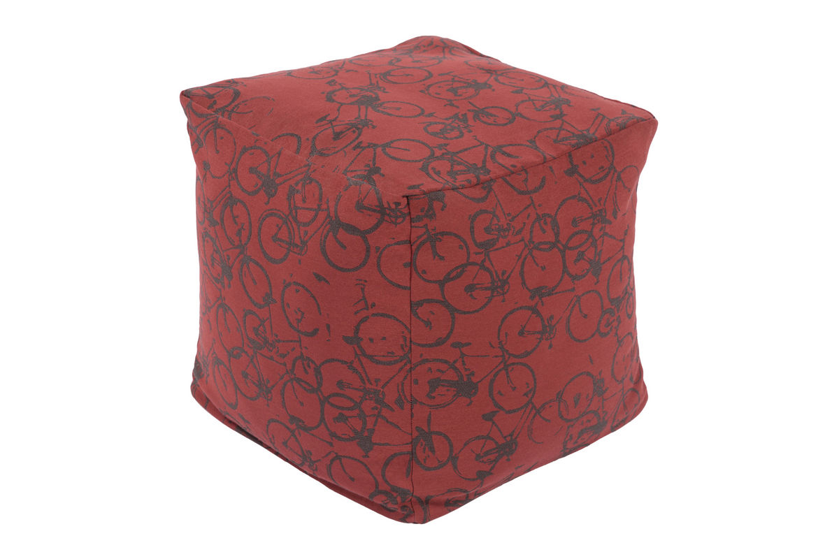 Surya Peddle Power Pouf- Rubber at Gardner-White