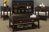 Merlot Square End Table at Gardner-White