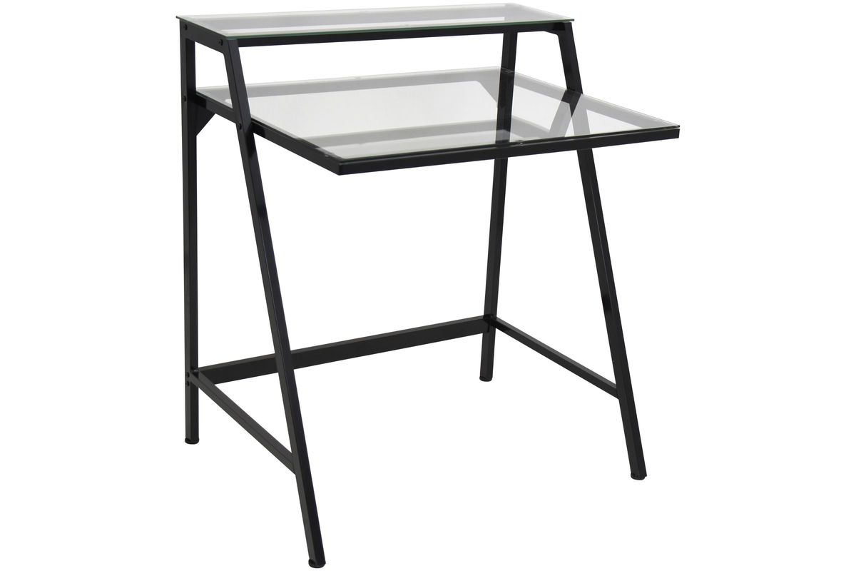 2-Tier Desk in Black by LumiSource at Gardner-White