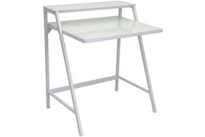 2-Tier Desk in White by LumiSource at Gardner-White