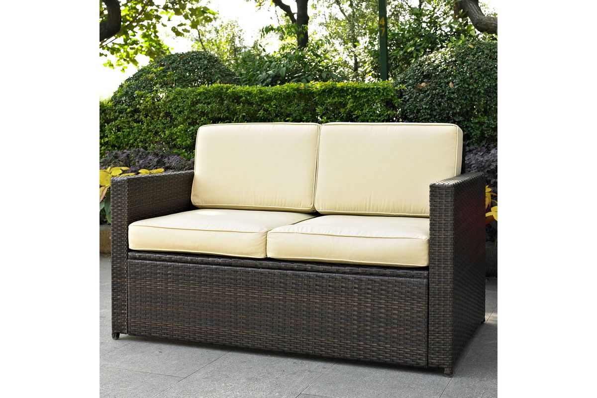 Palm Harbor Outdoor Wicker Loveseat at Gardner-White