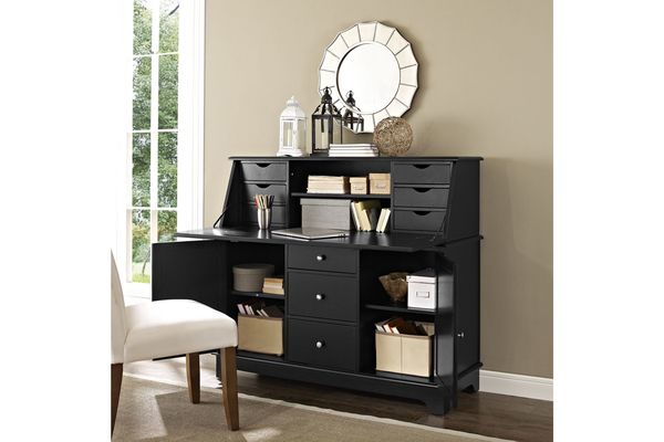 Sullivan Secretary Desk in Black at Gardner-White