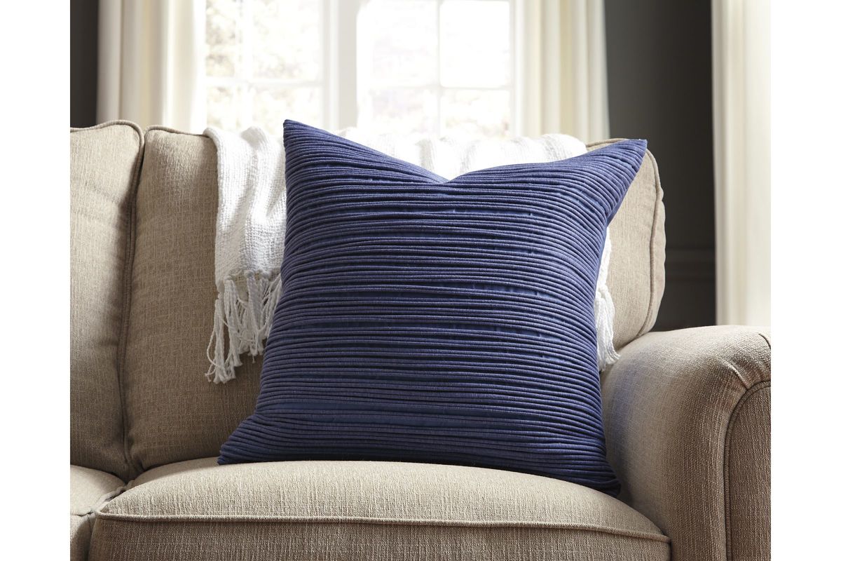 Lestyn Pillow Cover in Blue by Ashley at Gardner-White