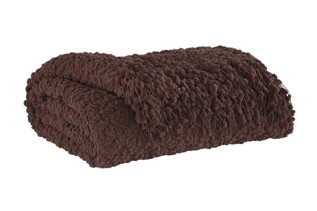 Araminta Throw in Brown by Ashley at Gardner-White