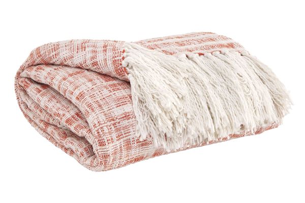 Cassbab Throw in Coral by Ashley at Gardner-White