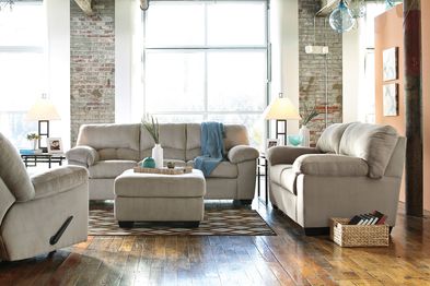Truffle Microfiber Sofa at Gardner-White