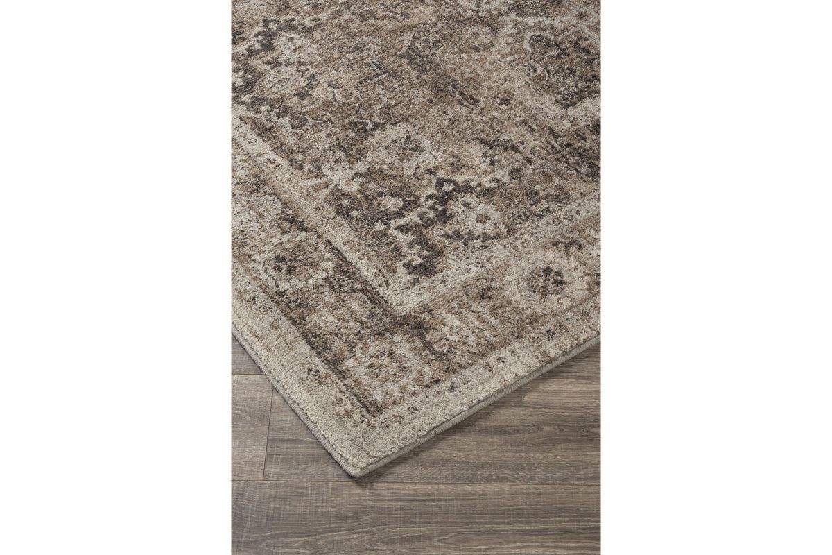 Geovanni Medium Rug in Stone/Taupe by Ashley at Gardner-White