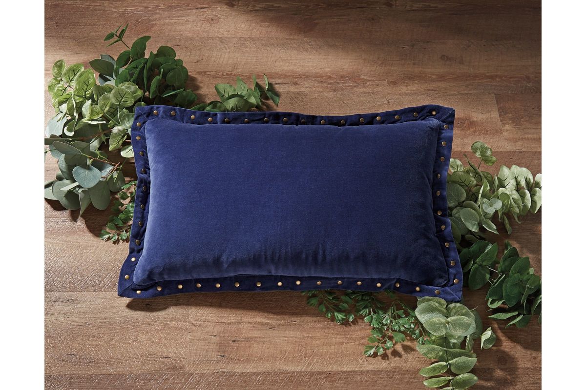 Keizer Rectangle Pillow in Blue by Ashley at Gardner-White