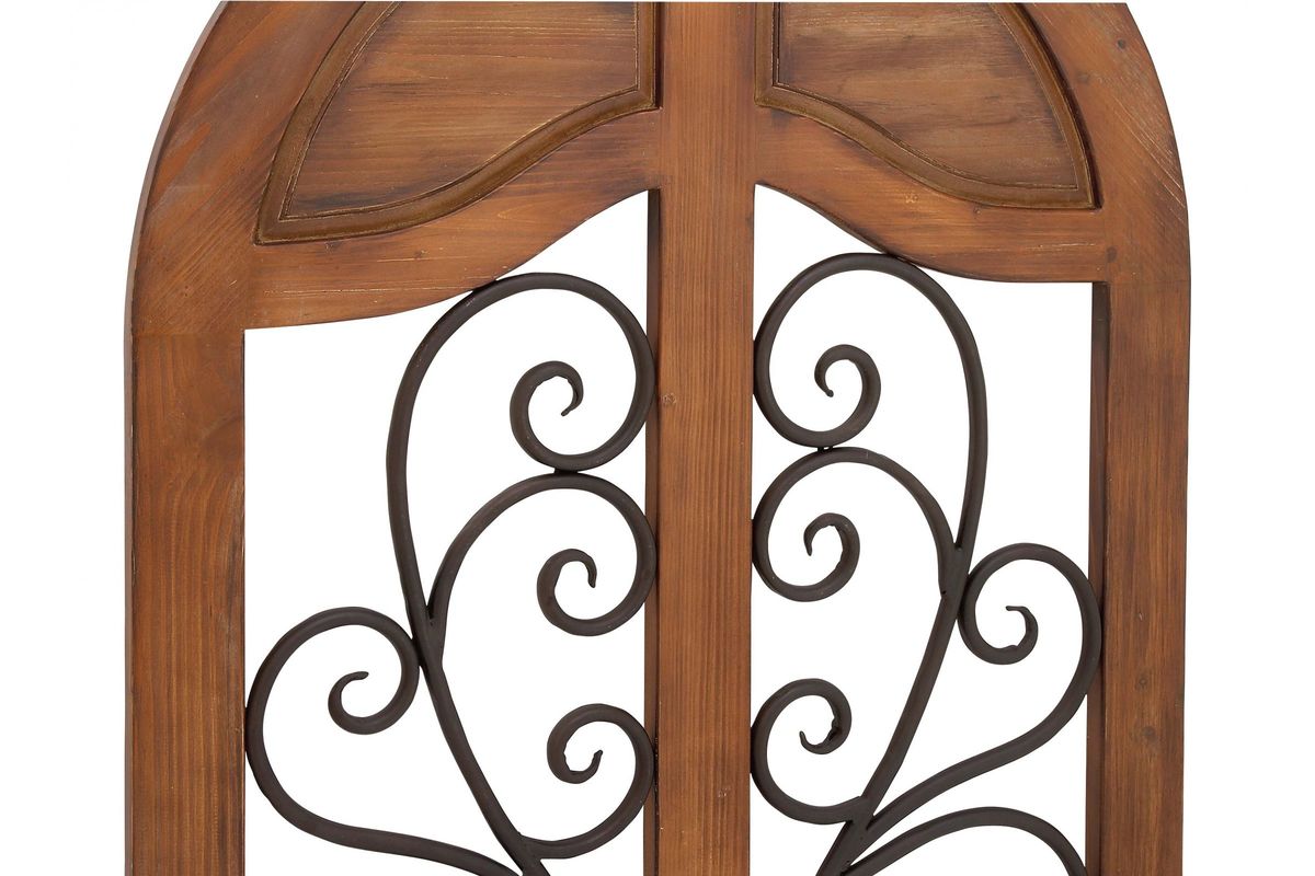 Rustic Reflections Wrought Iron Cathedral Wall Decor at Gardner-White