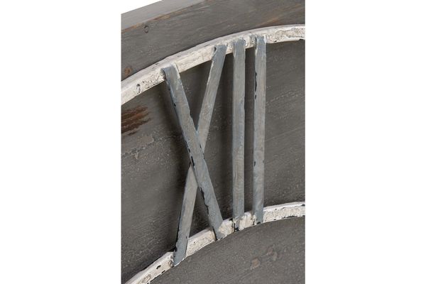 Rustic Reflections Wall Decor Clock in Dark Grey at Gardner-White