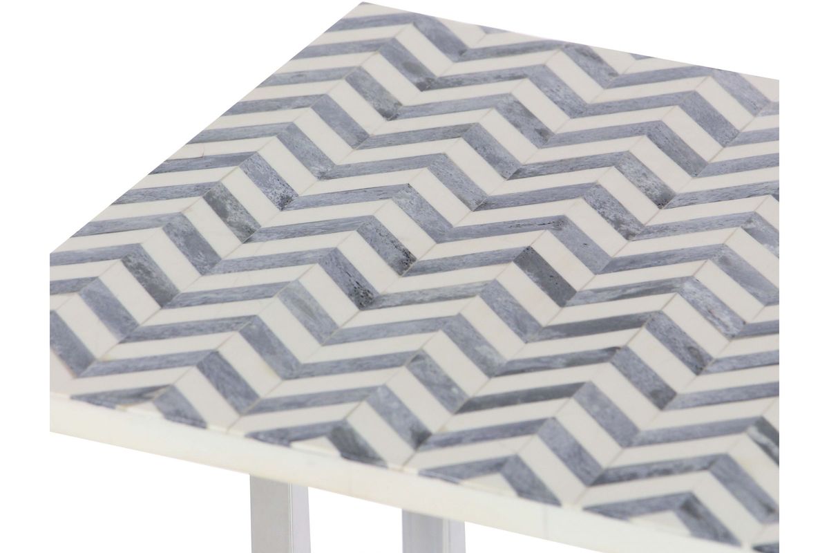 Modern Reflections Chevron Side Table at Gardner-White