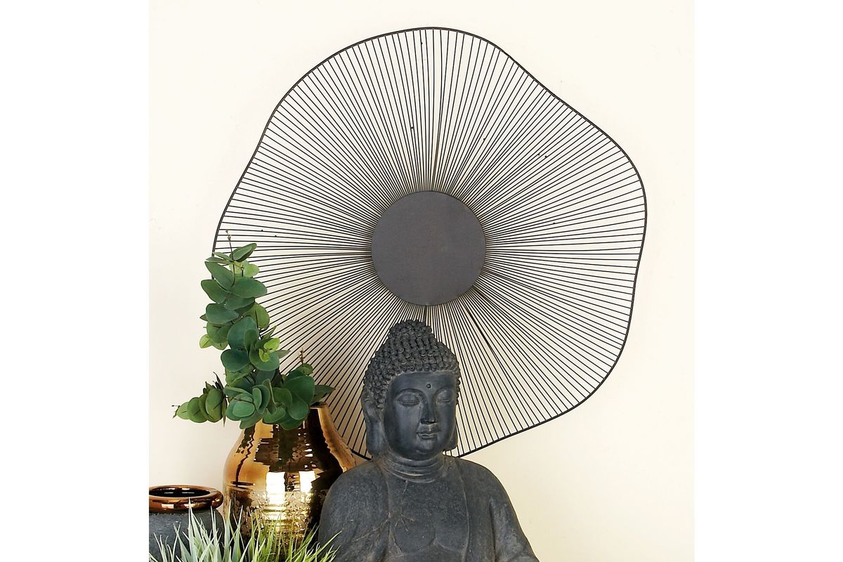 Modern Reflections Wavy Wire Spoke Wall Decor (Set of 3)