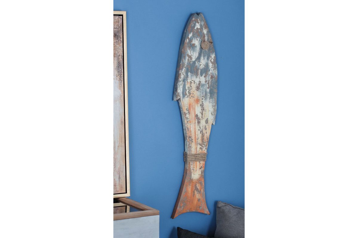 Rustic Reflections 41" Fish Wall Sculpture at Gardner-White