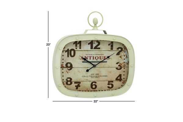 Vintage Reflections TV Shaped Wall Clock at Gardner-White