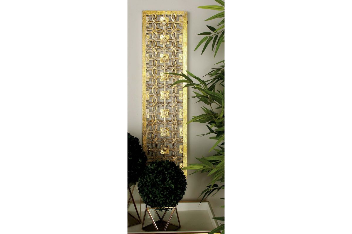 Rustic Reflections 9" Rectanuglar Floral Cut-Out Wall Panel