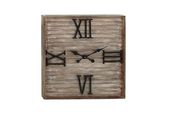 Rustic Reflections 28" Square Slat Wall Clock at Gardner-White