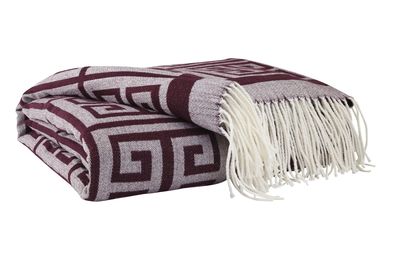 Anitra Throw in Plum by Ashley at Gardner-White