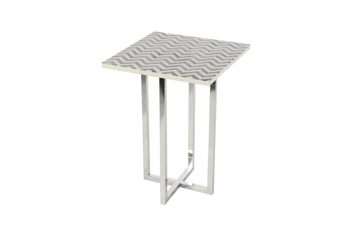 Modern Reflections Chevron Side Table at Gardner-White