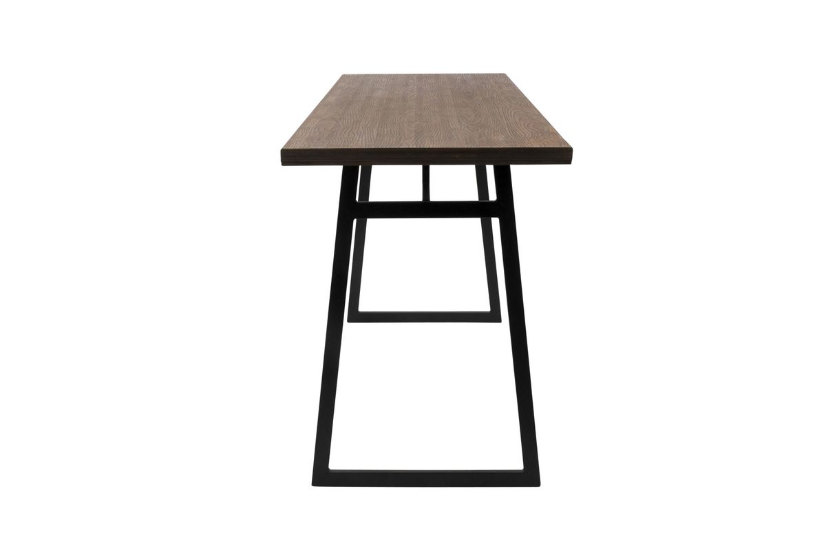 Geo Industrial Counter Table in Black and Brown by LumiSource