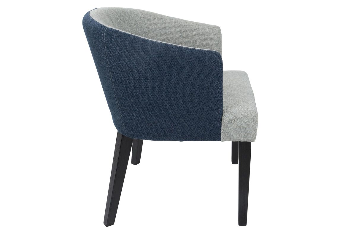 Ashland Contemporary Accent Chair in Light Grey and Blue by LumiSource