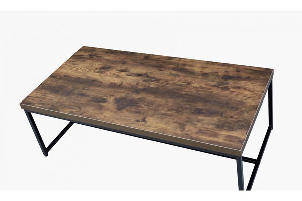 Bob Coffee Table in Weathered Oak & Black by ACME at Gardner-White