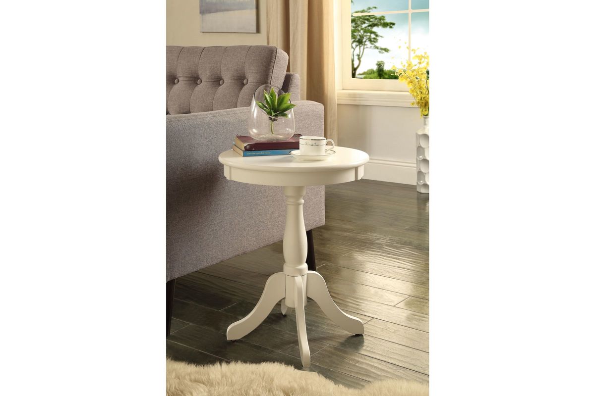 Alger Side Table in White by ACME at Gardner-White