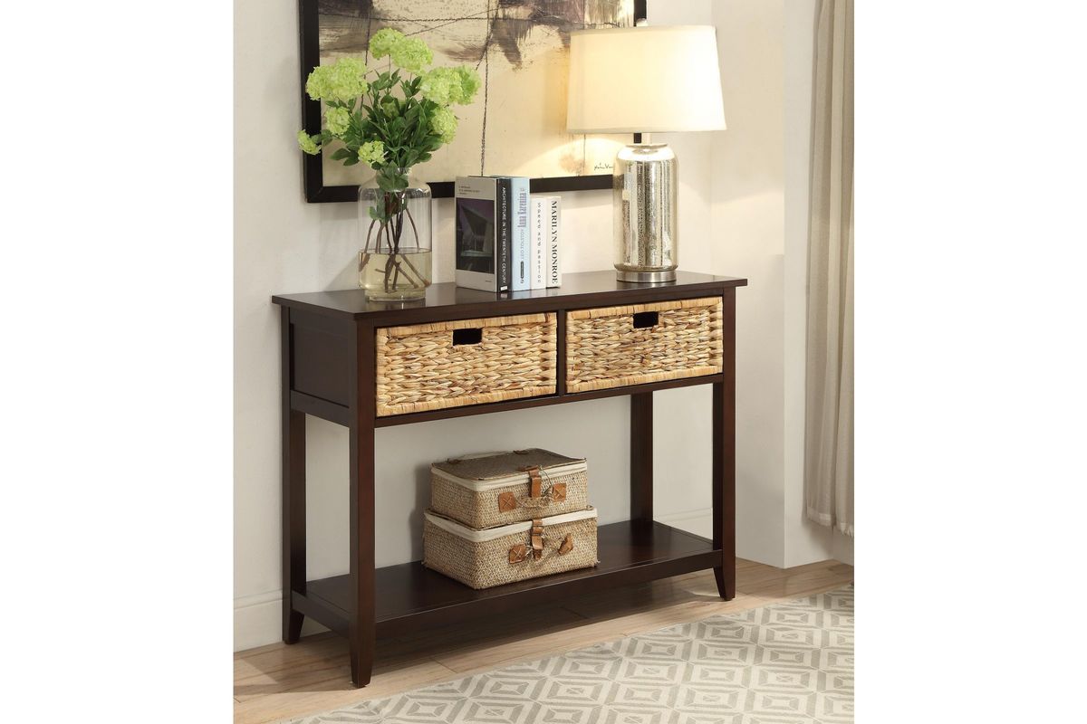 Flavius Console Table in Espresso by ACME at Gardner-White