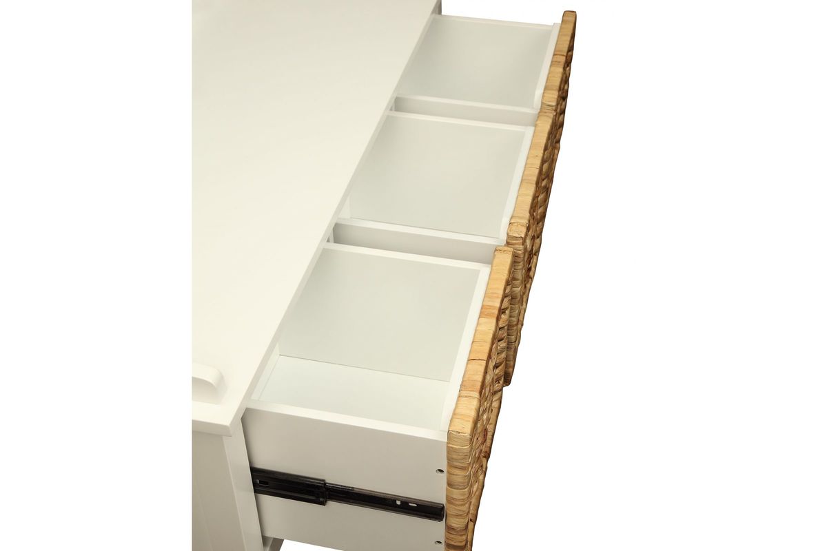 Flavius Storage Bench in White by ACME at Gardner-White