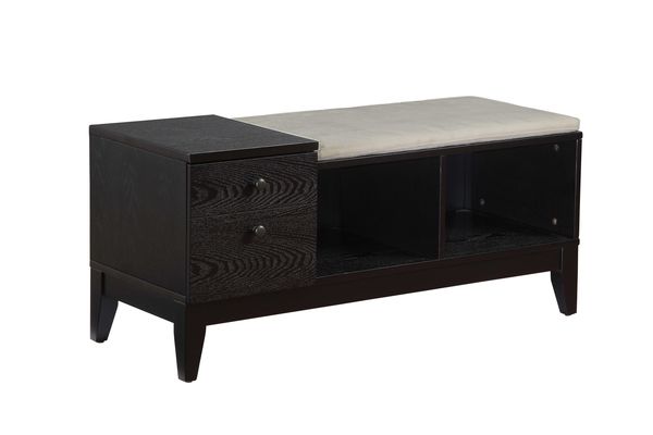 Boyet Storage Bench in Black by ACME at Gardner-White